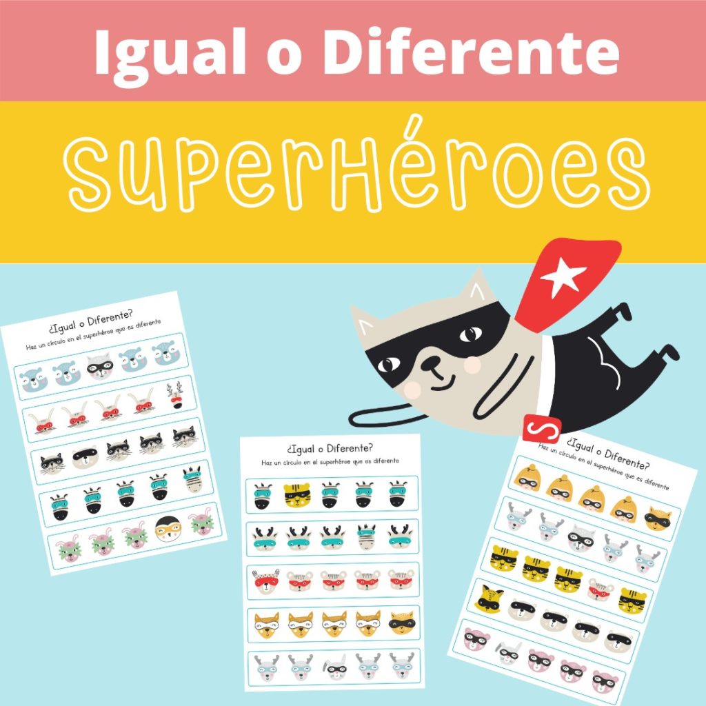 Libro de actividades Superhéroes