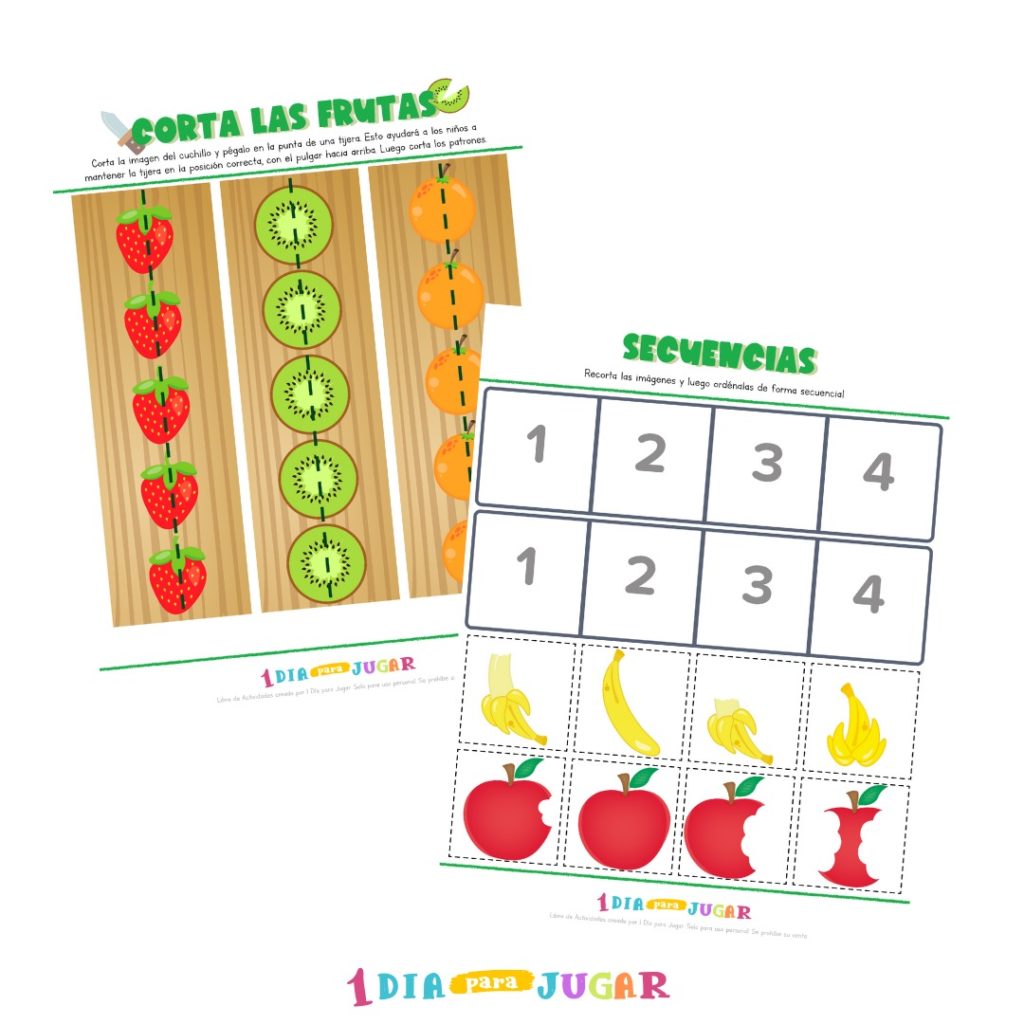 Actividades Infantiles Imprimibles Frutas y Verduras